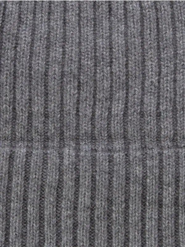 RIVIERA CASHMERE Rib Knit Beanie 3