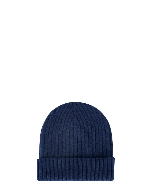 RIVIERA CASHMERE Rib Knit Beanie 3