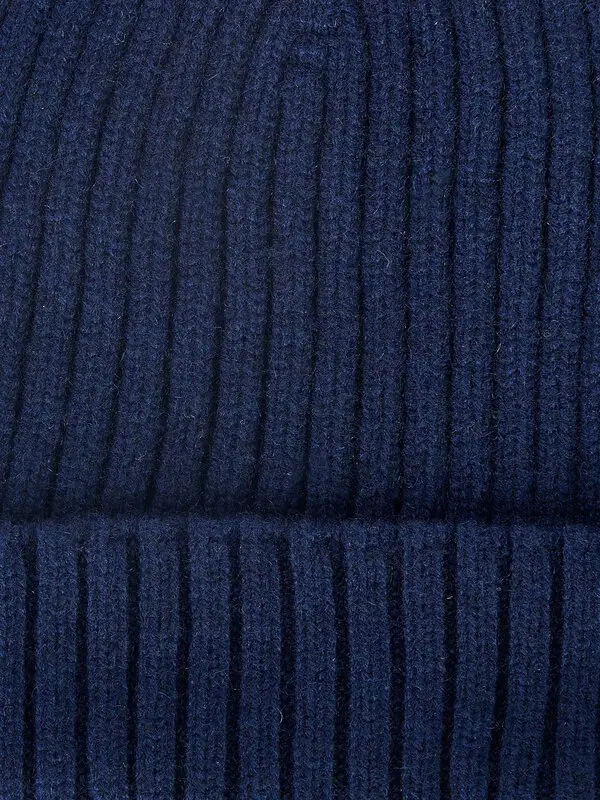 RIVIERA CASHMERE Rib Knit Beanie 3