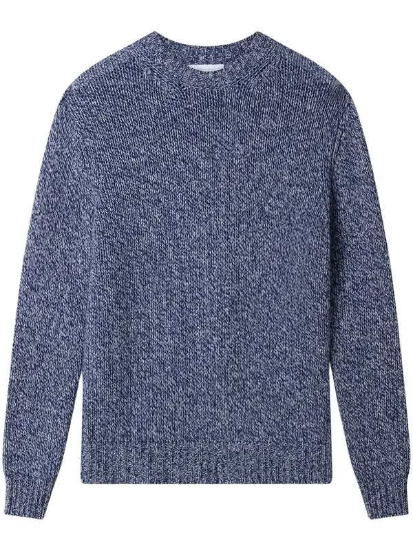 Boglioli Wool Cashmere Mouliné Crewneck Sweater
