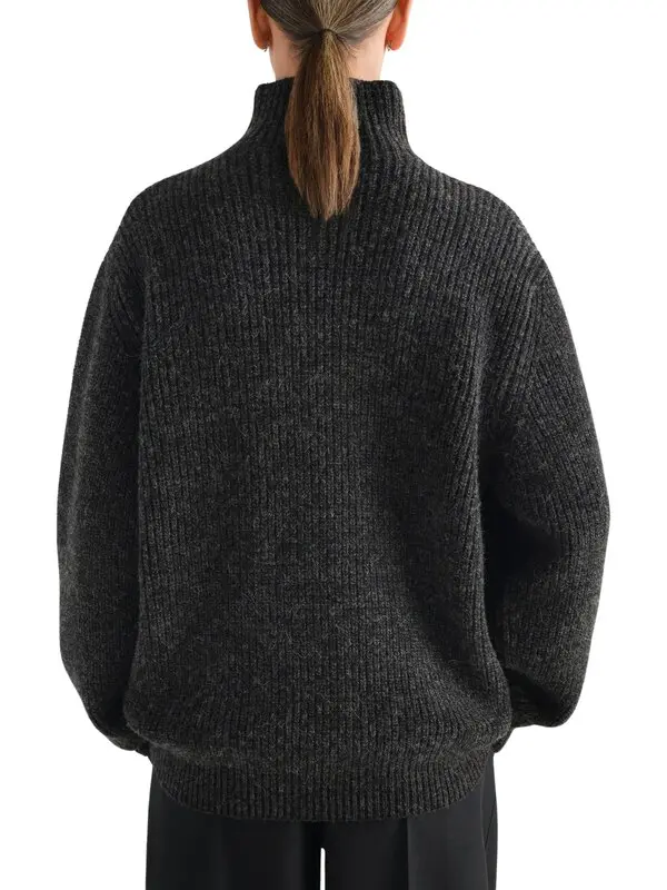 LEMAIRE High-neck Sweater In Yak Alpaca