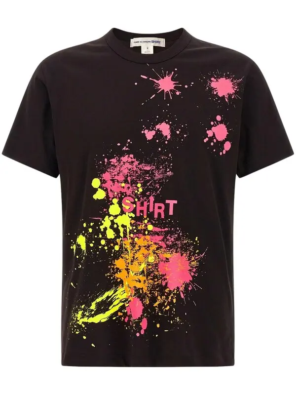 Comme Des Garçons Paint Splash T-shirt Shir