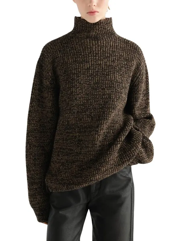 LEMAIRE High-neck Sweater In Yak Alpaca