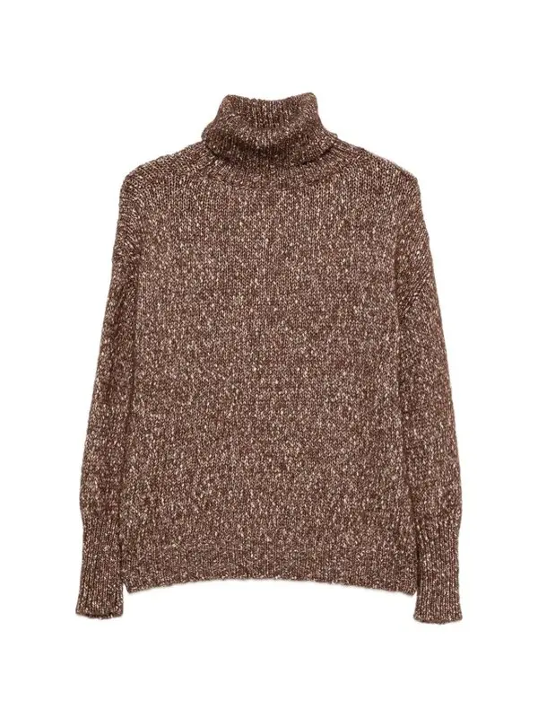 BASE Cotton And Wool Turtle-neck Sweater