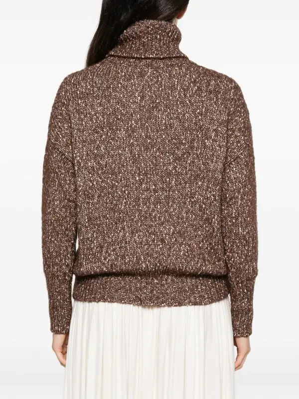 BASE Cotton And Wool Turtle-neck Sweater