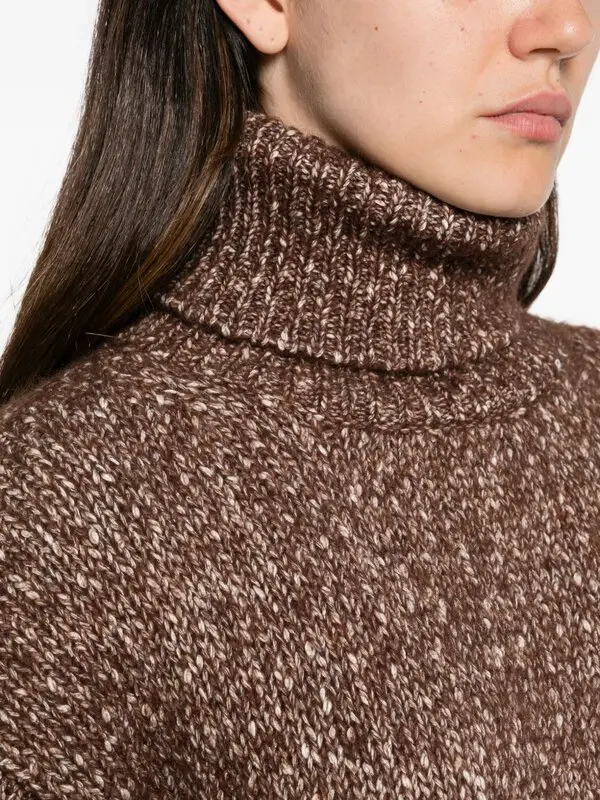BASE Cotton And Wool Turtle-neck Sweater