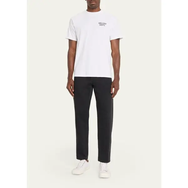 GALLERY DEPT. Cotton Jersey Logo-back Crewneck T-shirt - Clean Whit
