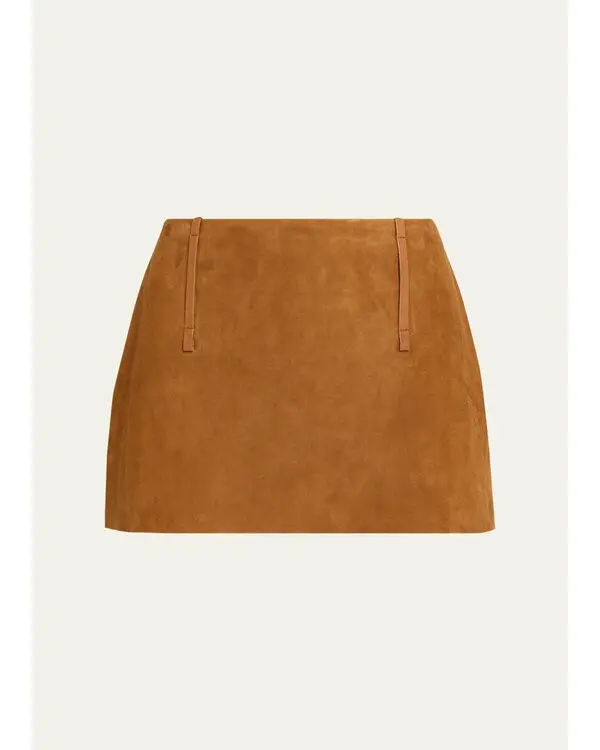 All Three Tirza Suede Mini Skirt