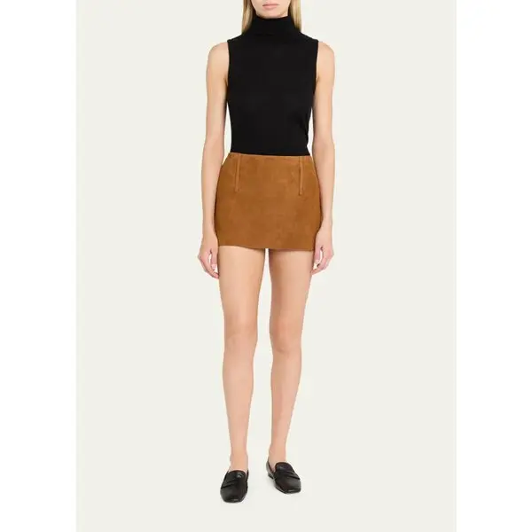 All Three Tirza Suede Mini Skirt