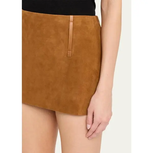 All Three Tirza Suede Mini Skirt