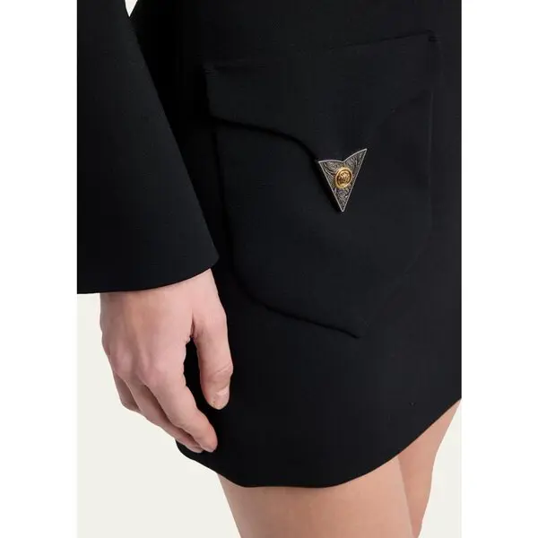 Versace Wool Mini Skirt