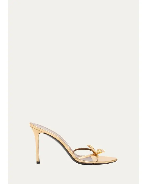 GIUSEPPE ZANOTTI Clandestino 95mm Crystal-embellished Leather Sandals