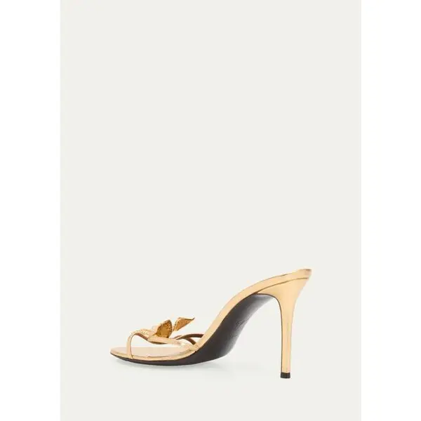 GIUSEPPE ZANOTTI Clandestino 95mm Crystal-embellished Leather Sandals