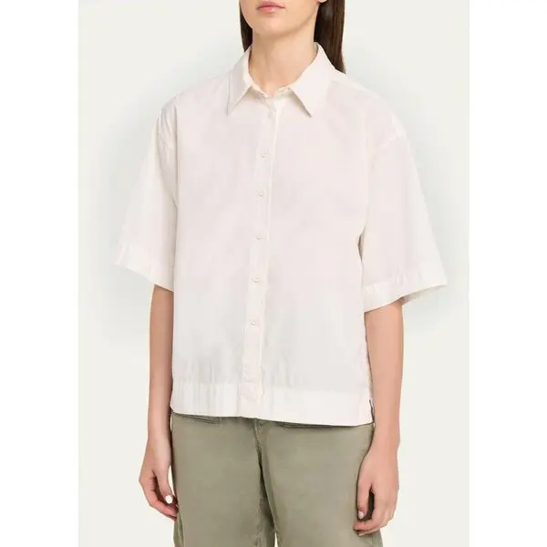 All Three Aisla Poplin Button-front Shirt