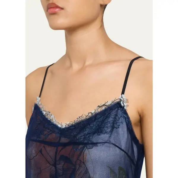 JASON WU Shadow Floral Layered Midi Dress