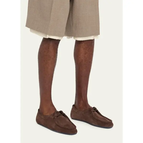 JIL SANDER Suede Moccasin Shoes