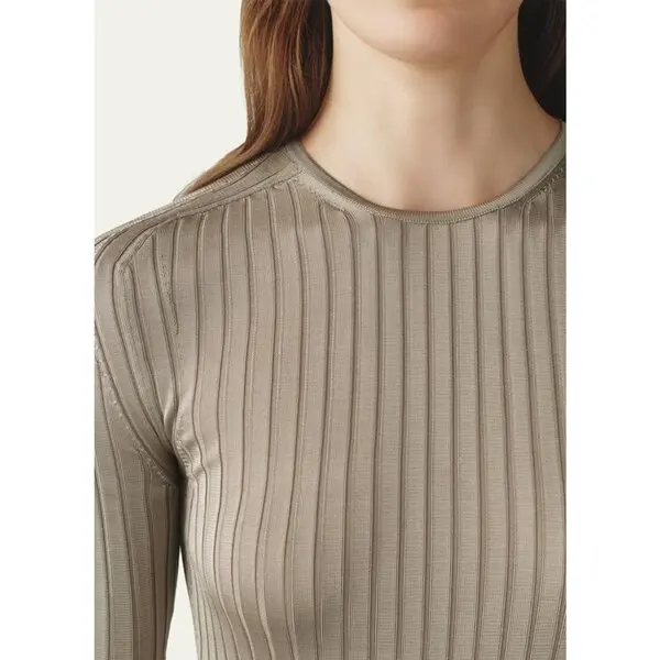 Attersee Ribbed Silk T-shirt