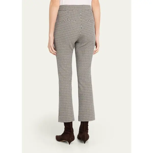 Veronica Beard Arte Check Plaid Kick-flare Pants