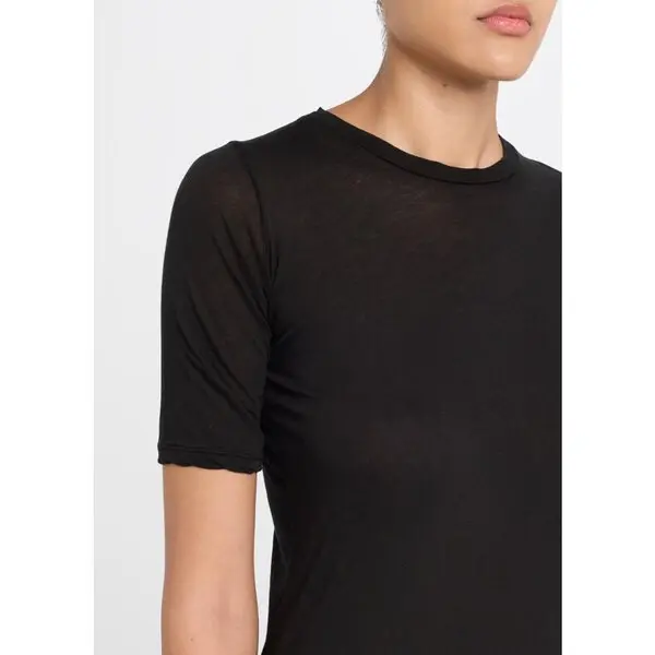 All Three Victoria Three-quarter Sleeve Cotton Top