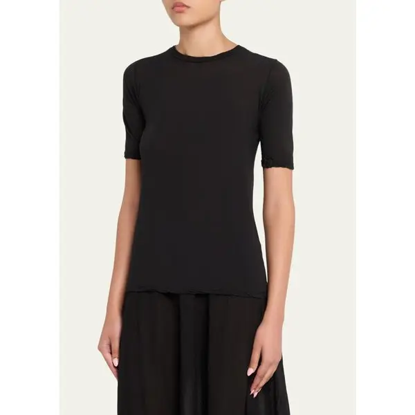 All Three Victoria Three-quarter Sleeve Cotton Top