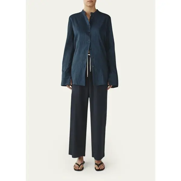 Attersee The Everyday Striped Linen Button-down Shirt