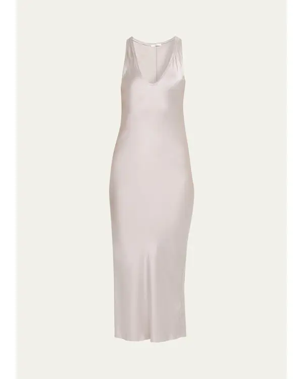 All Three Anna Silk Midi Dress
