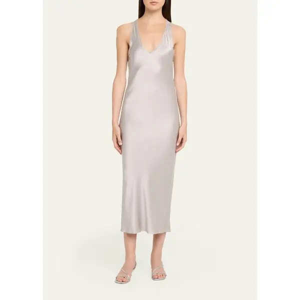 All Three Anna Silk Midi Dress