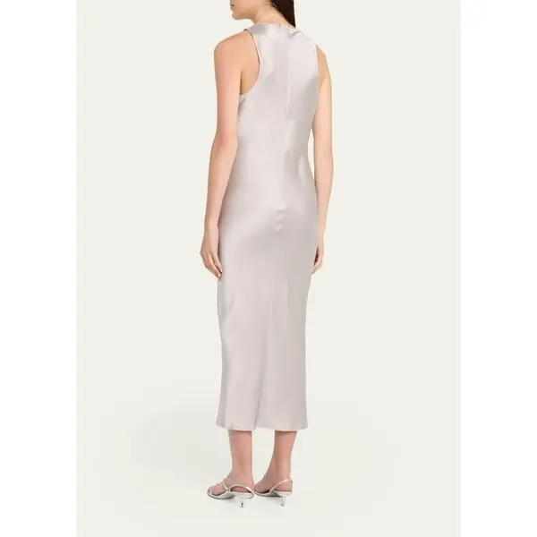 All Three Anna Silk Midi Dress