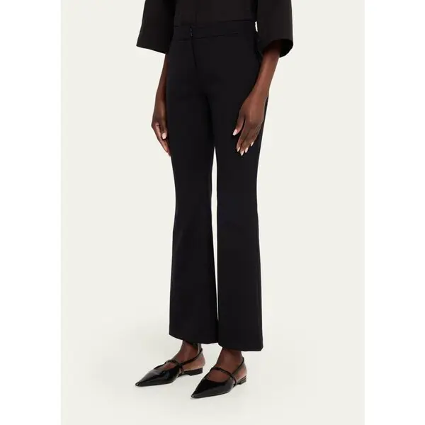 Lafayette 148 New York Gates Cropped Flare-leg Pants