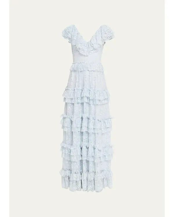 Sea Sharleen Lace Maxi Dress - Sky