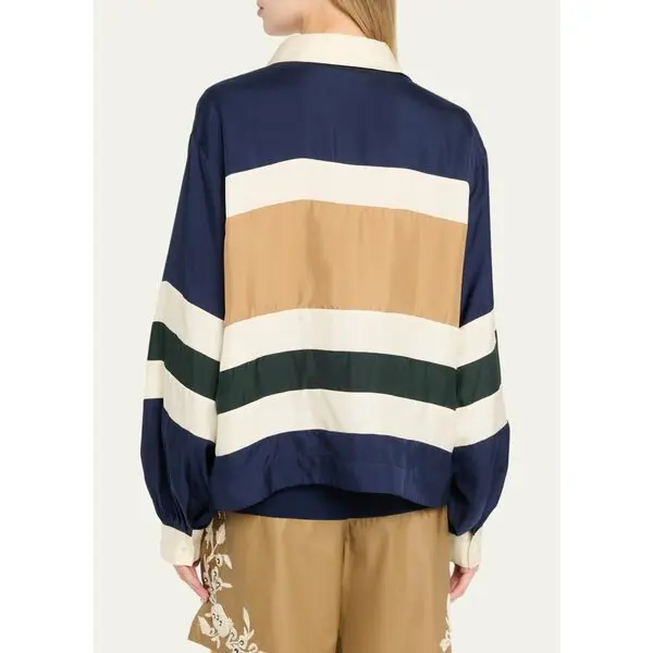 Sea Juliet Stripe Long-sleeve Polo
