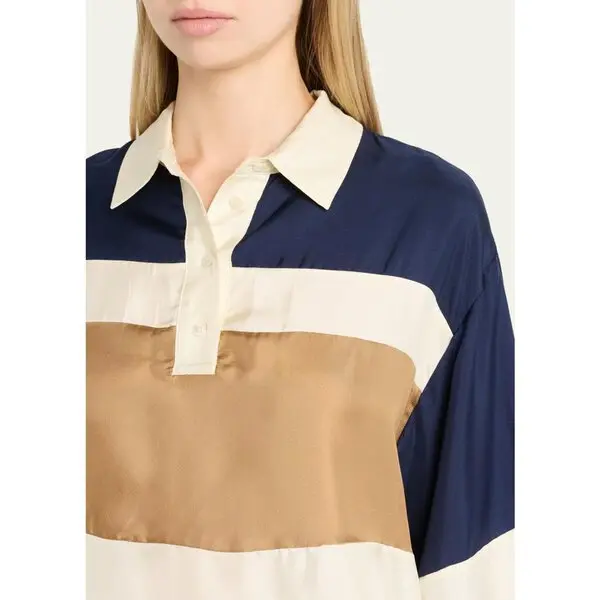 Sea Juliet Stripe Long-sleeve Polo