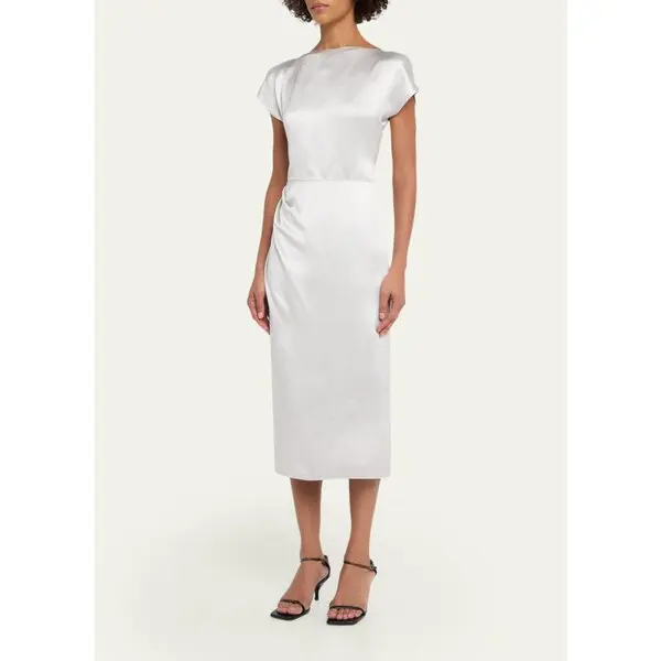 Giorgio Armani Satin Midi Dress
