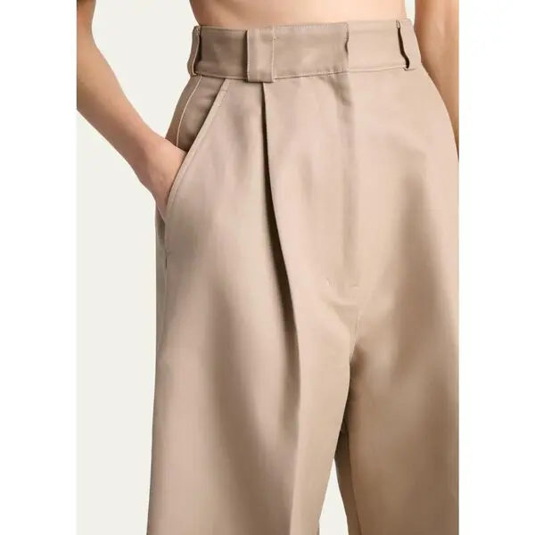 Balenciaga High-rise Pleated Wide-leg Pants