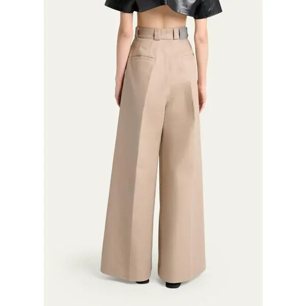 Balenciaga High-rise Pleated Wide-leg Pants