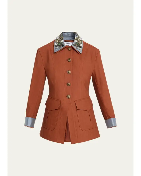 Veronica Beard Laramie Dickey Jacket - Rust