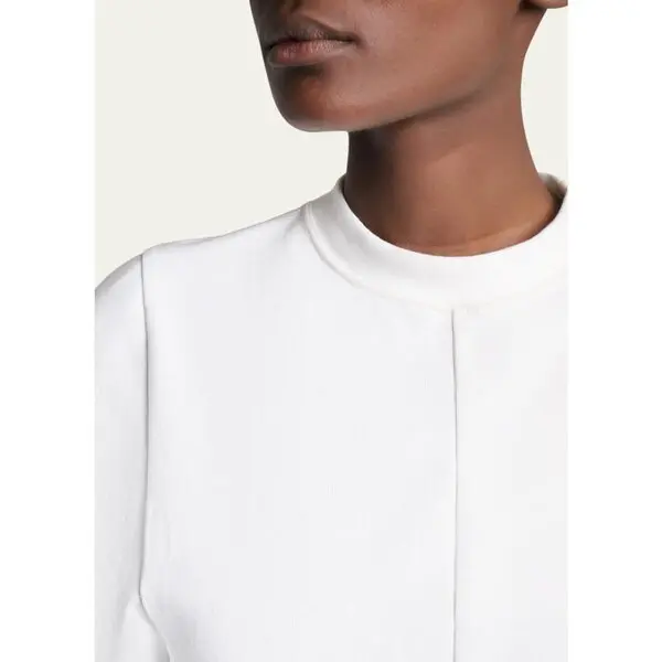 Balenciaga Very Heavy Jersey Peplum T-shirt