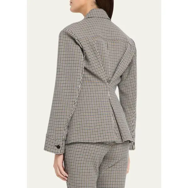 Veronica Beard Molyneux Houndstooth Jacket - Navy Multi
