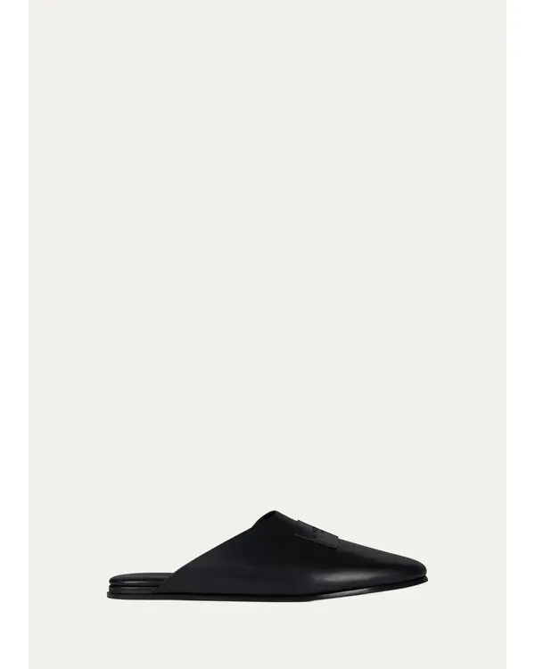 Givenchy Label Leather Mules