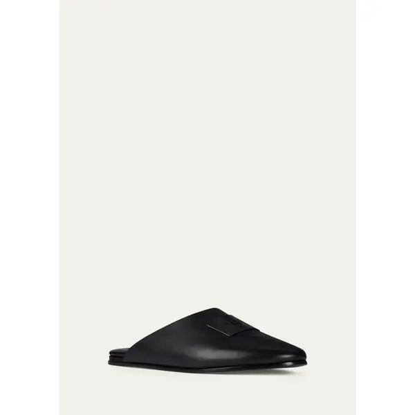 Givenchy Label Leather Mules