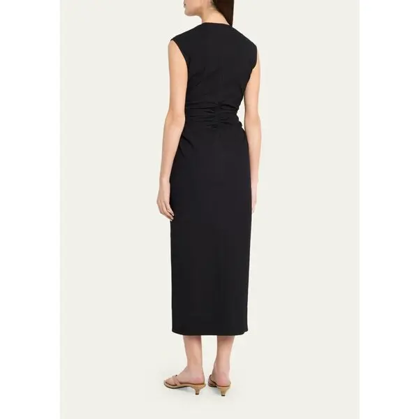 Veronica Beard Marisabel Cutout Crepe Midi Dress - Black