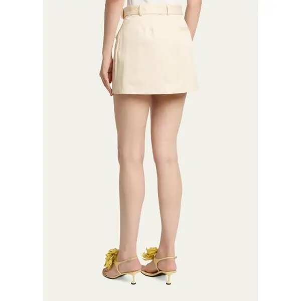 Proenza Schouler Bruni Belted Mini Utility Skirt - Marzipan