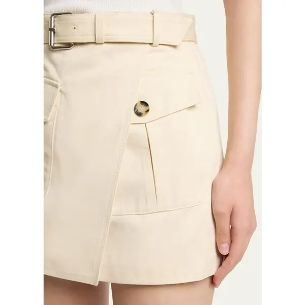 Proenza Schouler Bruni Belted Mini Utility Skirt - Marzipan