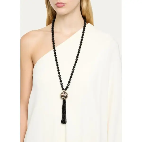 SILVIA FURMANOVICH 18k Zebra Marquetry Pendant Necklace