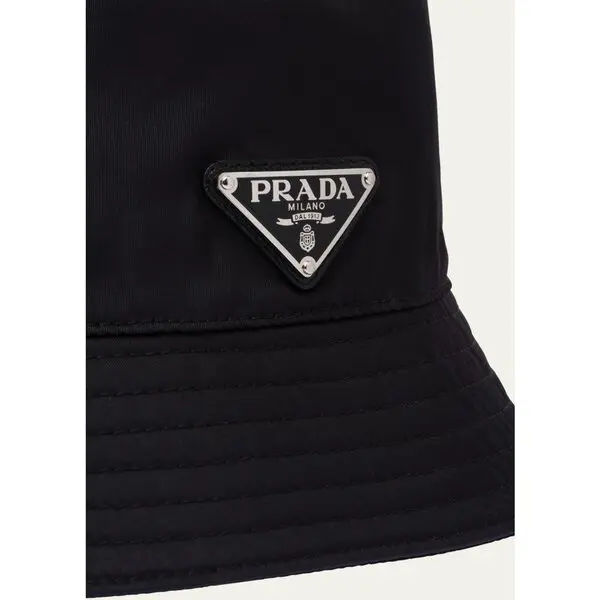 Prada Nylon Bucket Hat - Bianco