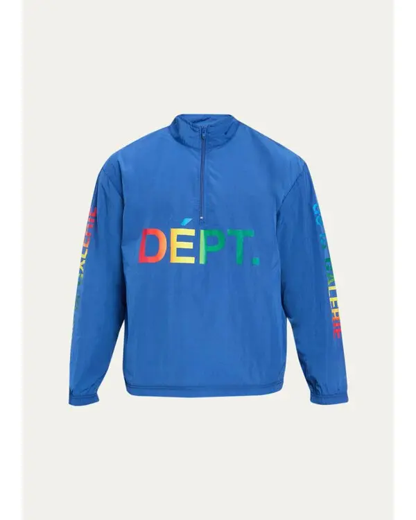 GALLERY DEPT. Nylon Multicolor Logo Quarter-zip Jacket