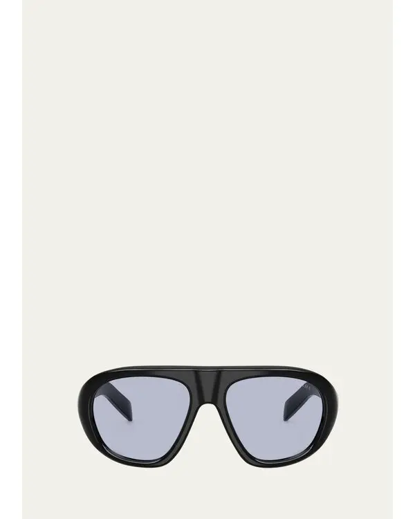 Prada Pr C05sf Acetate Pilot Sunglasses - Black
