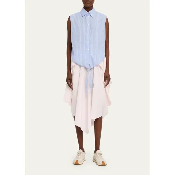 Loewe X Paula's Ibiza Striped Cotton-blend Sleeveless Top