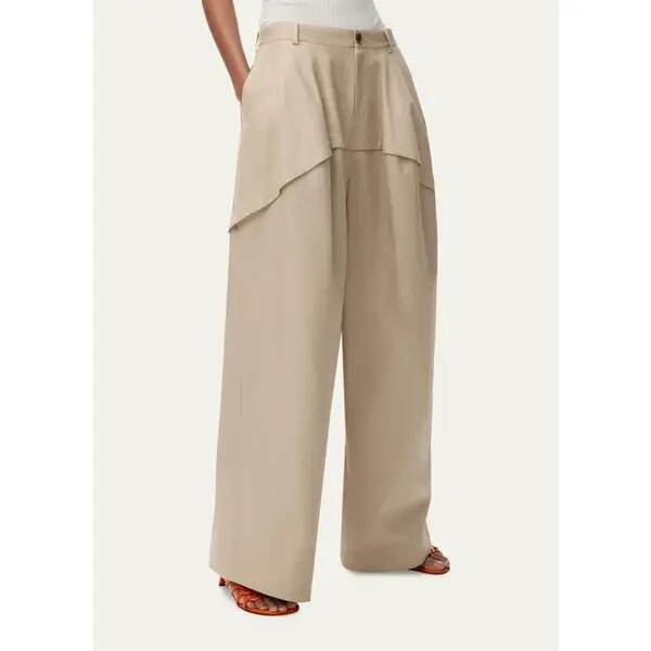 Loewe X Paula's Ibiza Layered Yoke Wide-leg Trousers