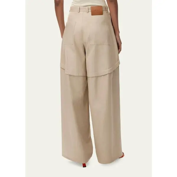 Loewe X Paula's Ibiza Layered Yoke Wide-leg Trousers
